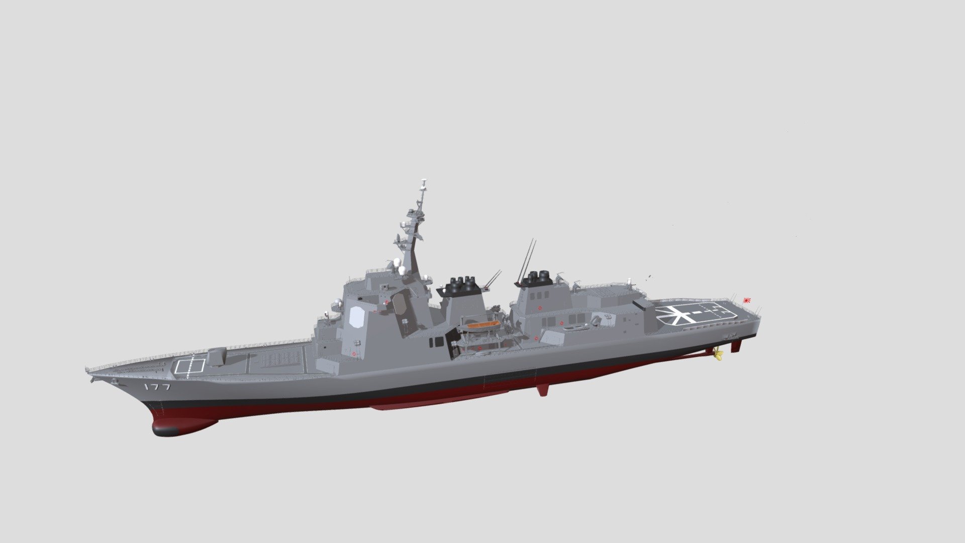 JS Atago DDG (177) - Download Free 3D model by SB-129 (@hrd4588) [2dc542a] - Sketchfab