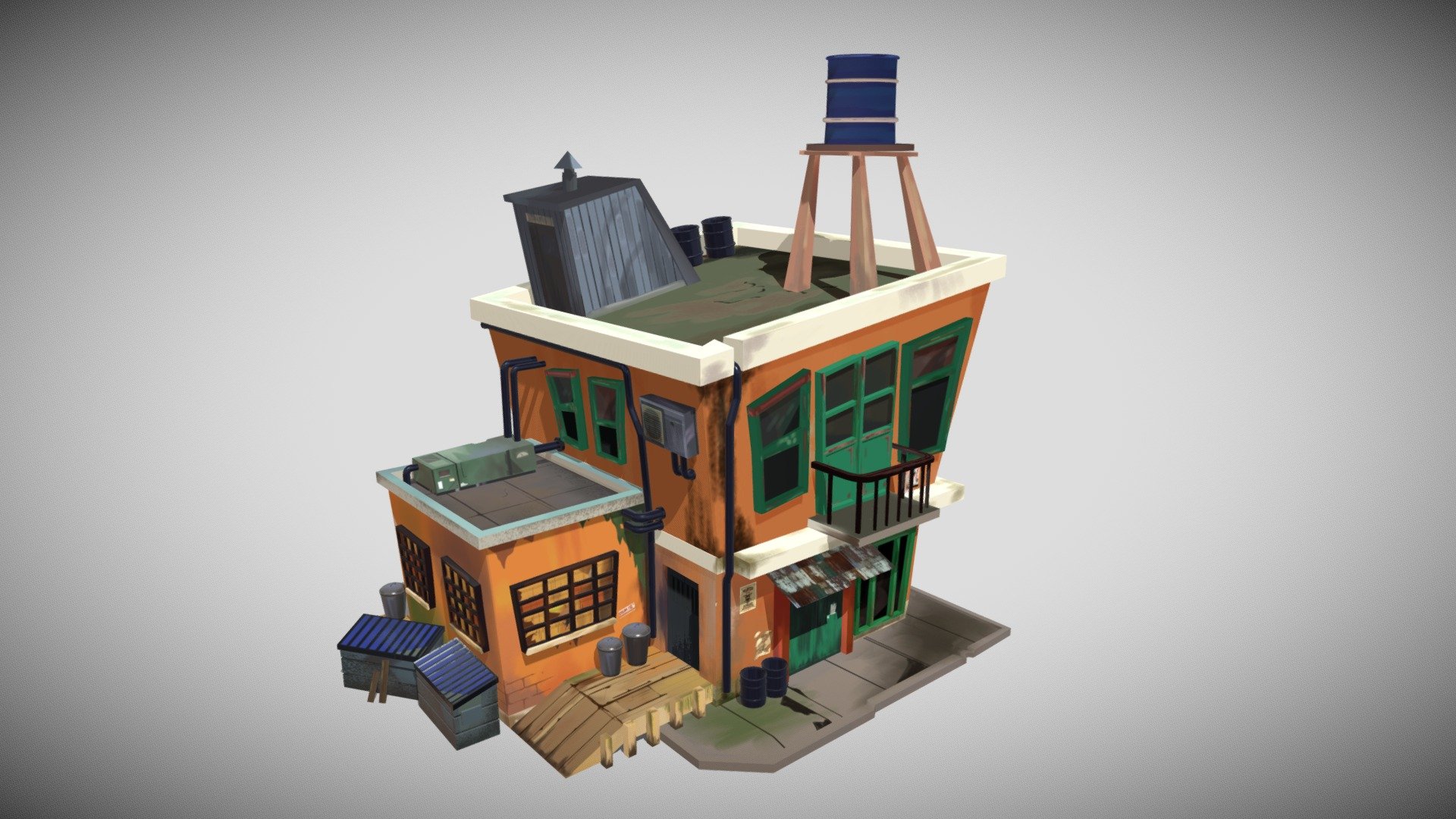 STYLIZED_HOUSE_SUBURB - Download Free 3D model by TaniyaThanadar ...
