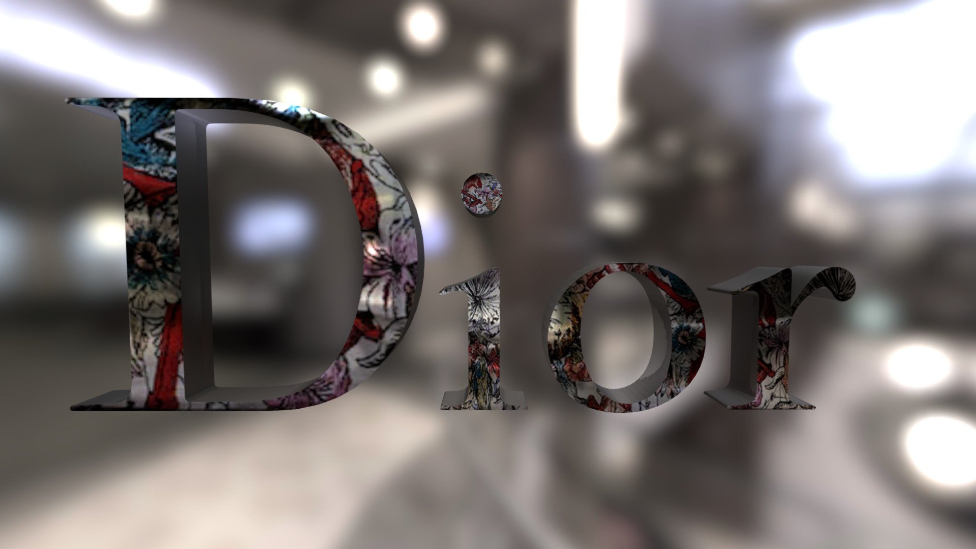 Dior Logo Estampado - Download Free 3D model by Roberto Domínguez ...