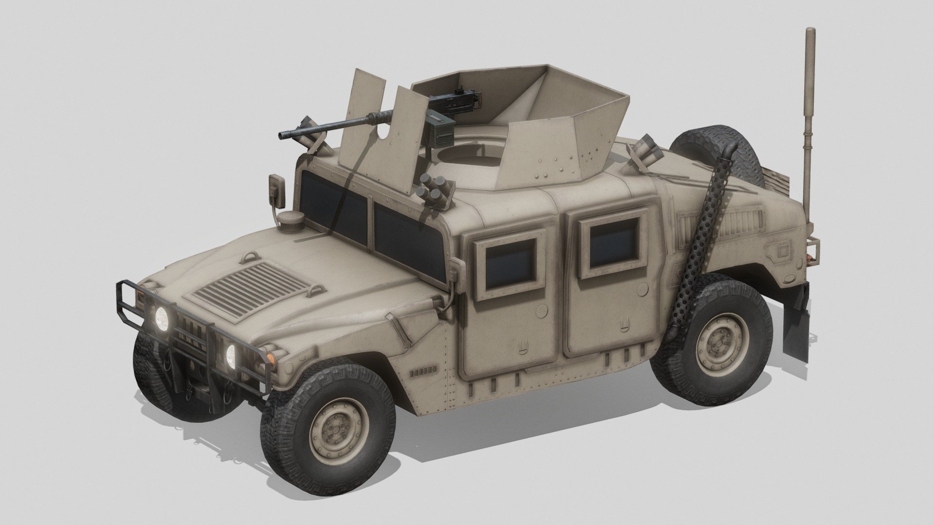 High Mobility Multipurpose Wheeled Vehicle UAH - Buy Royalty Free 3D ...