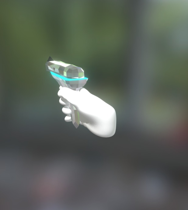 Unrigged hand model w/ placeholder pistol Mk. 2 - 3D model by Crazy ...