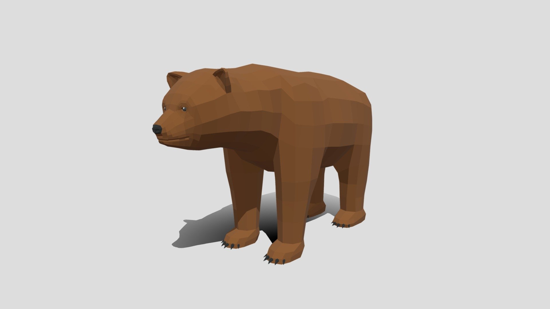Low Poly Cartoon Bear - Buy Royalty Free 3D model by chroma3d ...