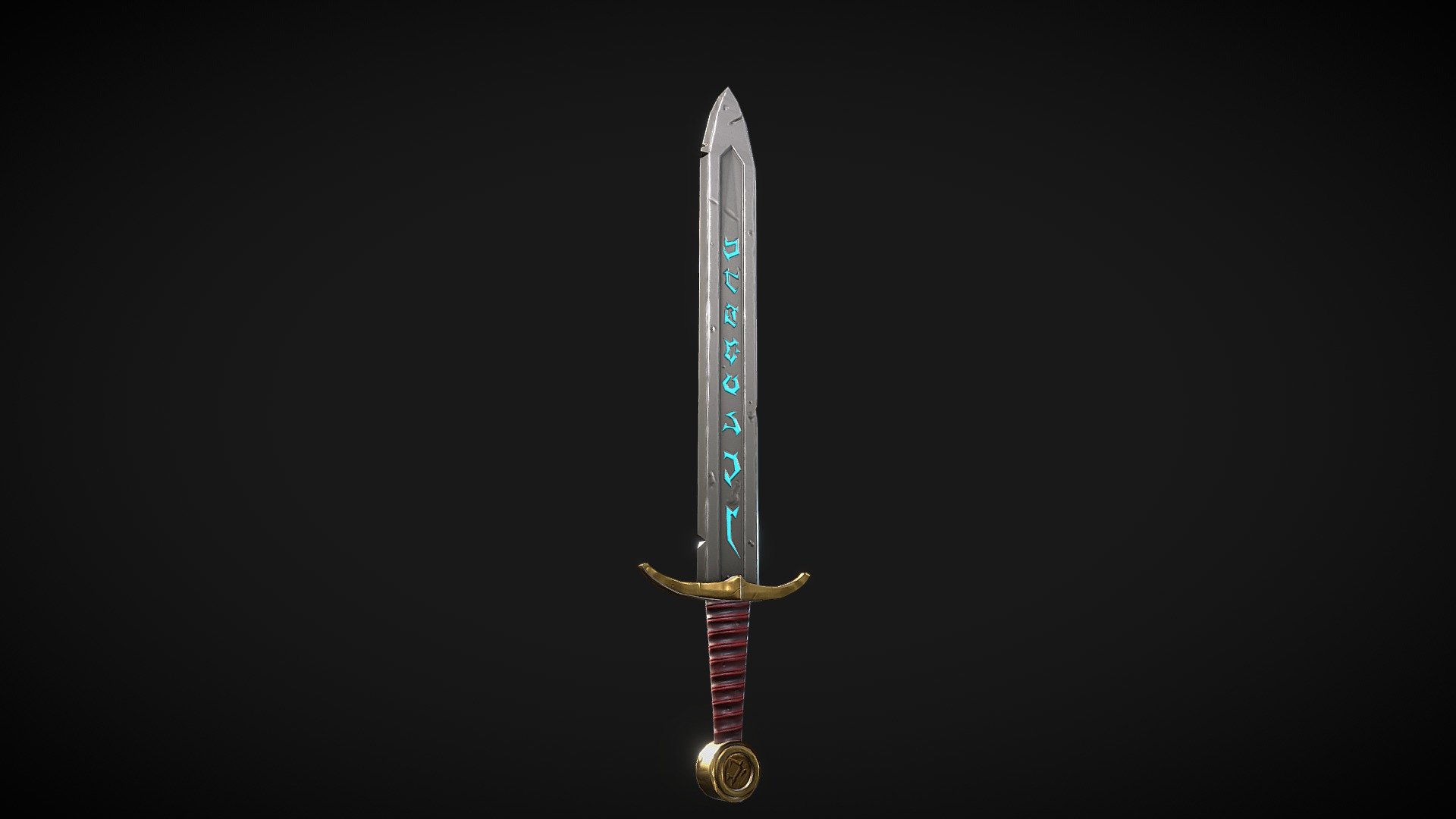 Stylized Sword (Gameready) - 3D model by big-arch [2dcd95f] - Sketchfab