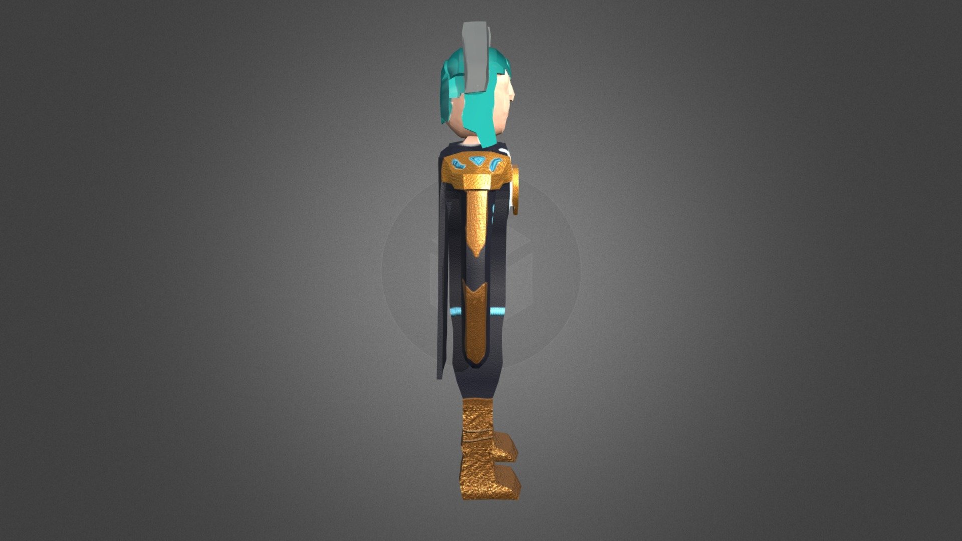 Mort - Low Poly Character Practice - 3D model by FuzeFoxDesign [2dced39 ...