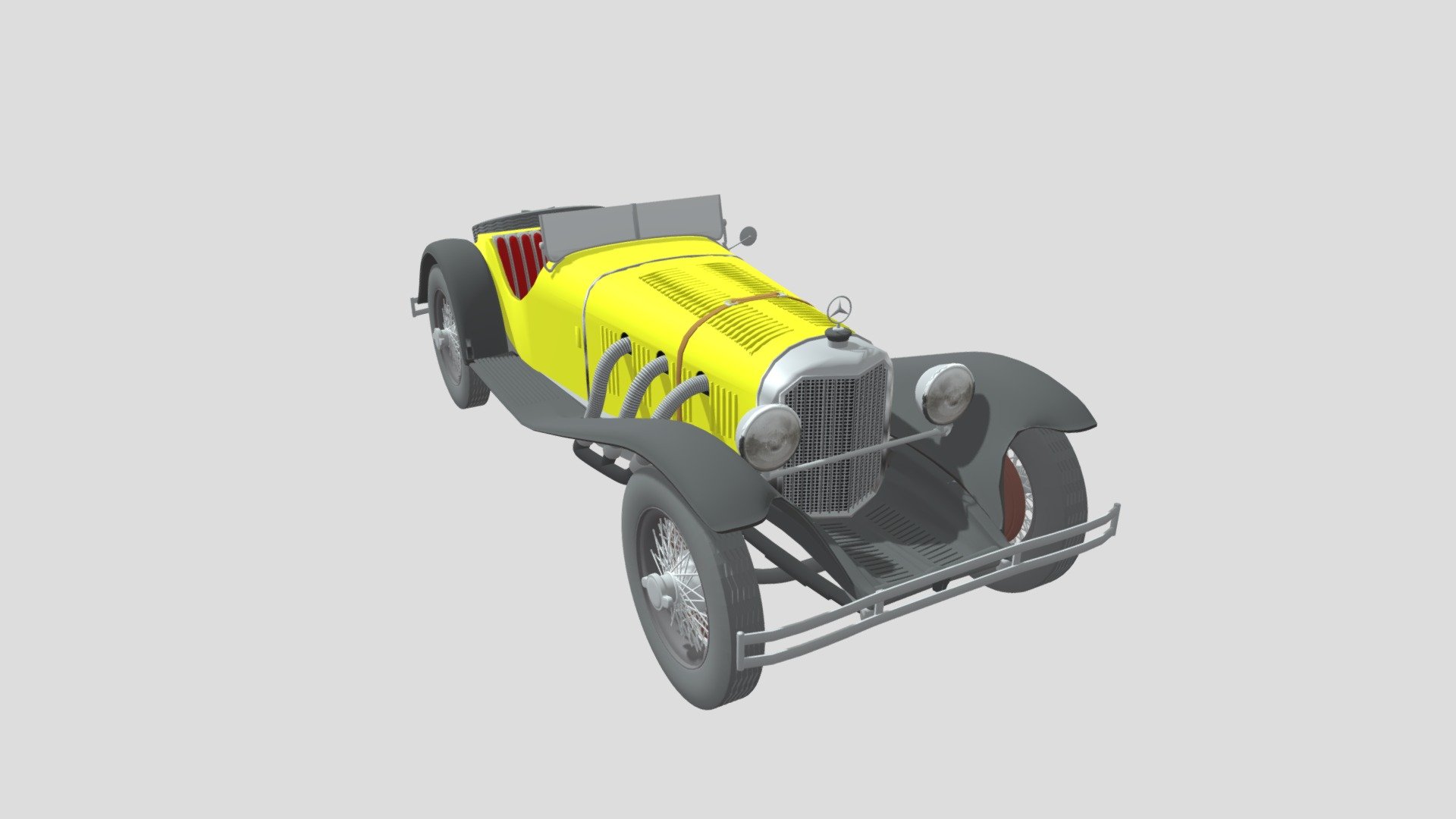 Mercedes Benz SSK - 3D model by basitkhan9435 [2dcfaa8] - Sketchfab