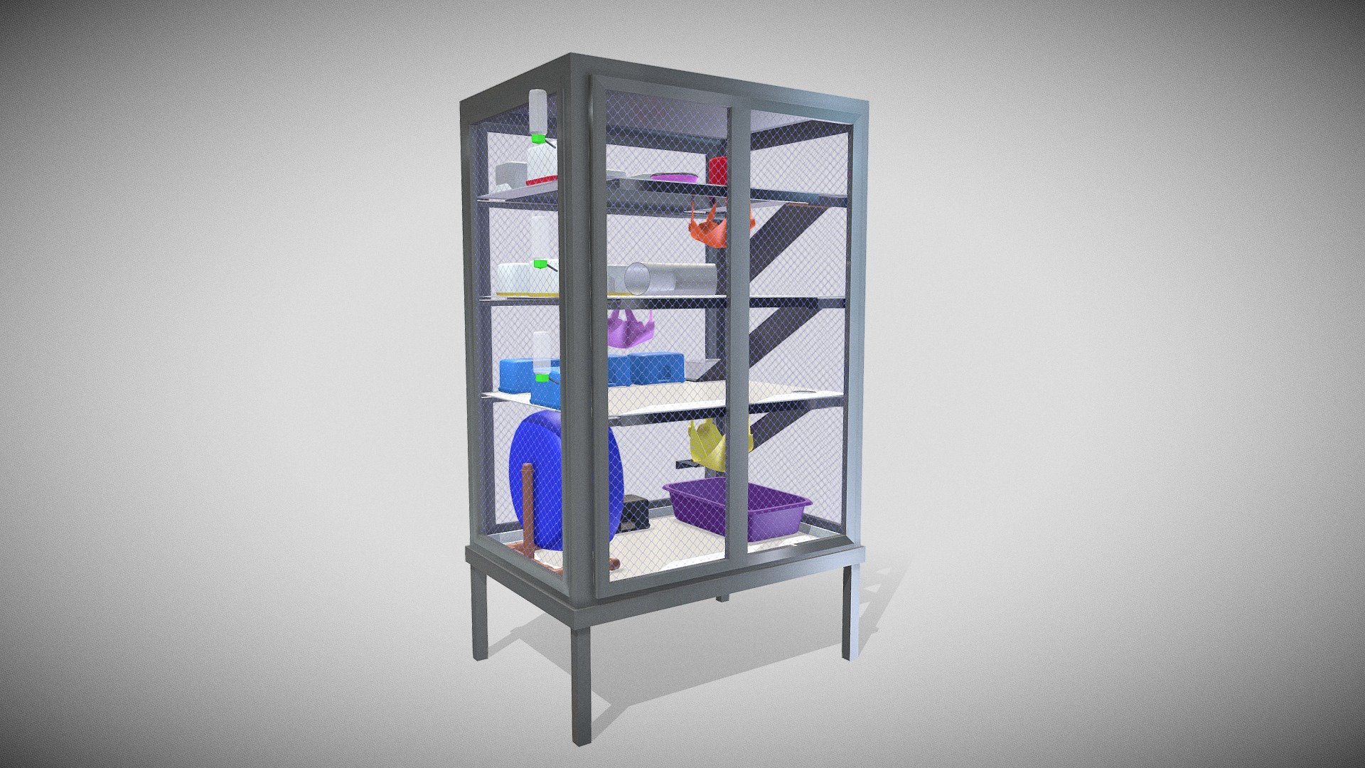 Rat cage - 3D model by batatanikita [2dcfcd0] - Sketchfab