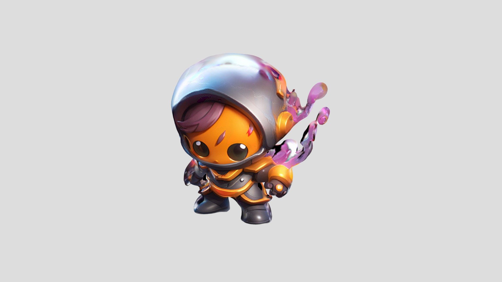 Cute Astronaut Chibi Character Illustration A - Download Free 3D model ...