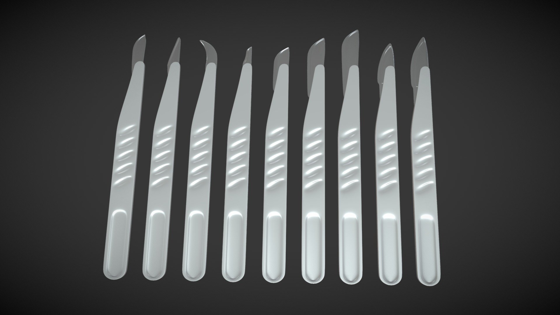 Scalpel Set High Quality - Buy Royalty Free 3D model by Blumbum ...