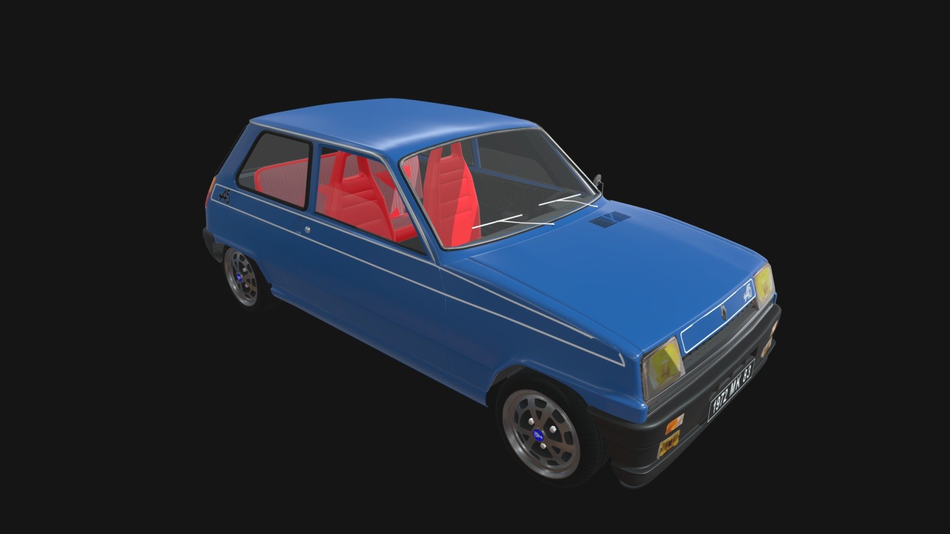 Renault 5 Alpine 1976 - Download Free 3D model by Configcars / maxipub (@maxipub) [2dd7ba1 ...