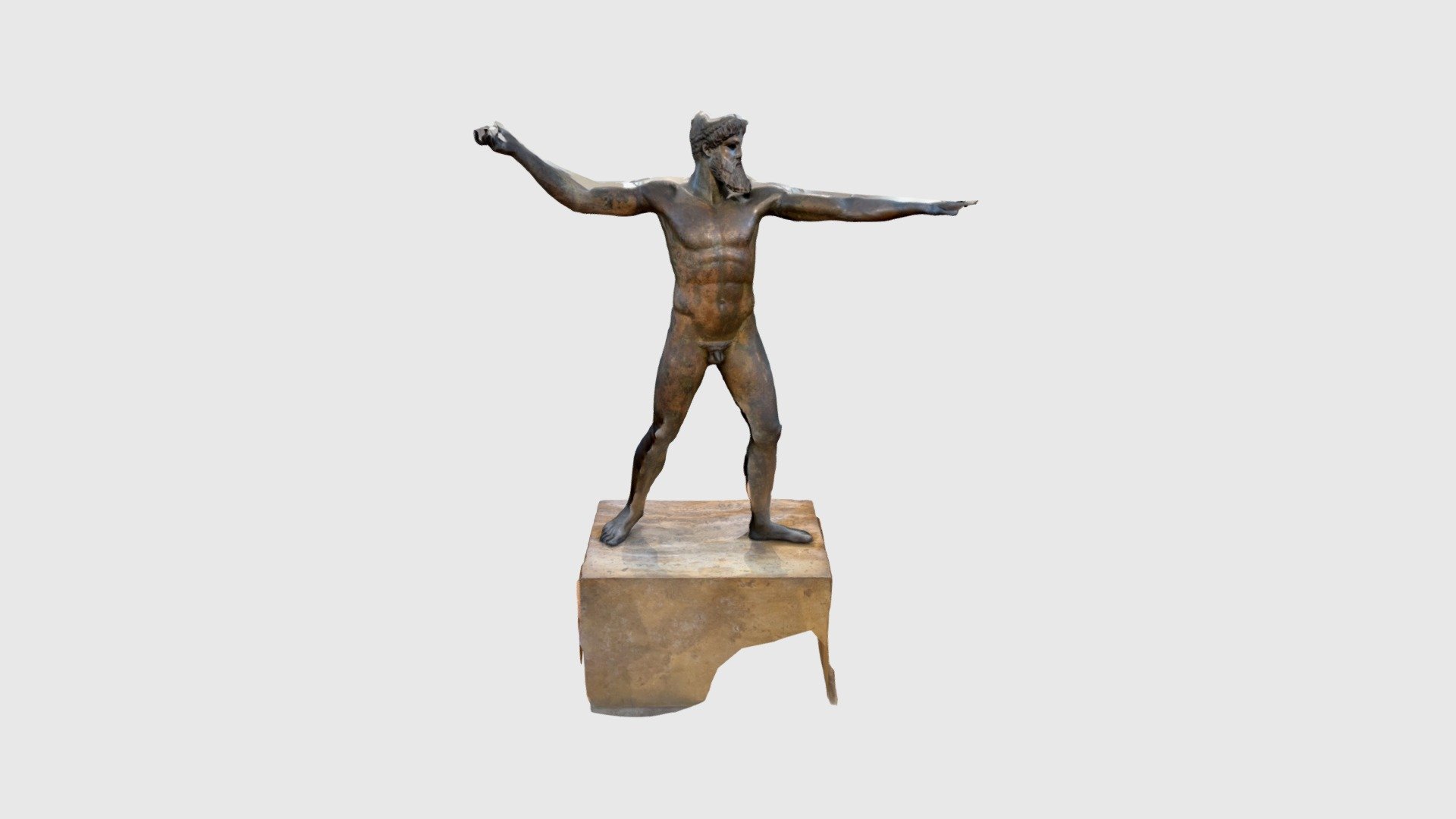 Athens - Archeological Museum - Bronze Zeus - Download Free 3D model by ...