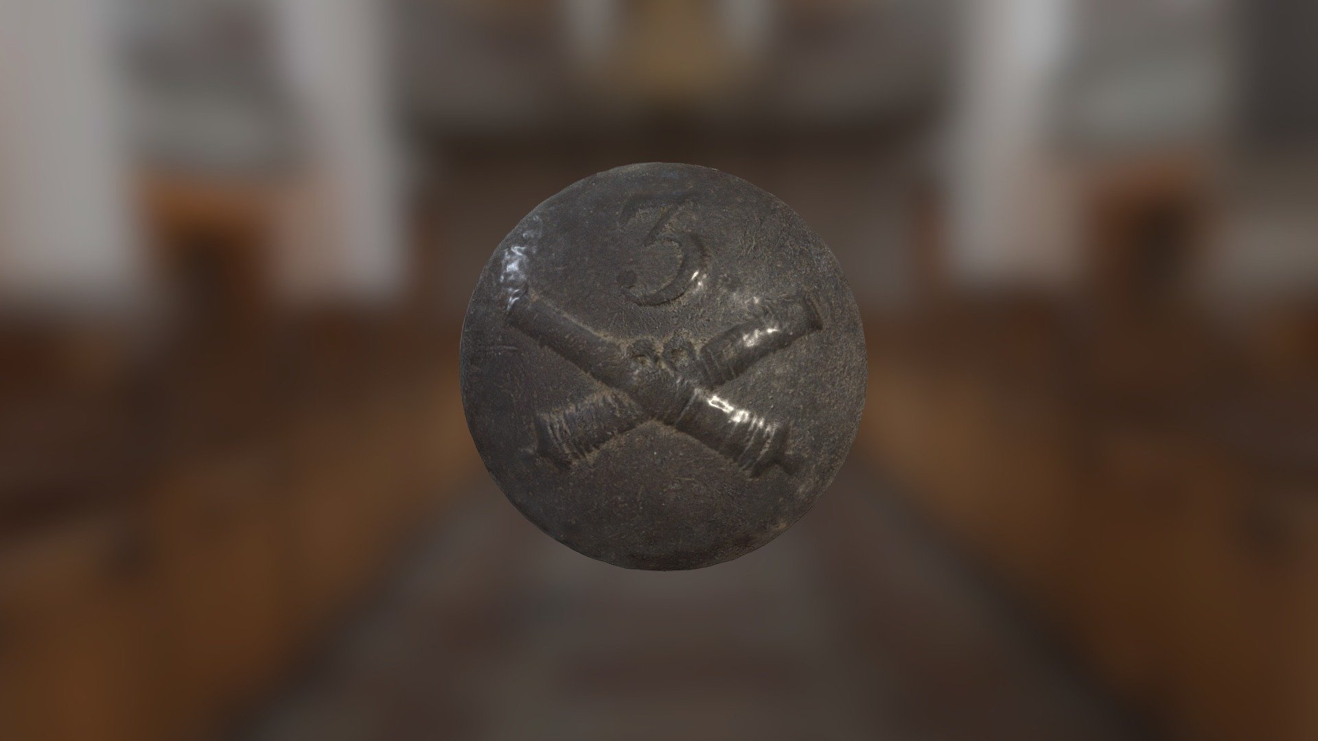 Button with guns - Download Free 3D model by andrey_R [2ddd7b3] - Sketchfab