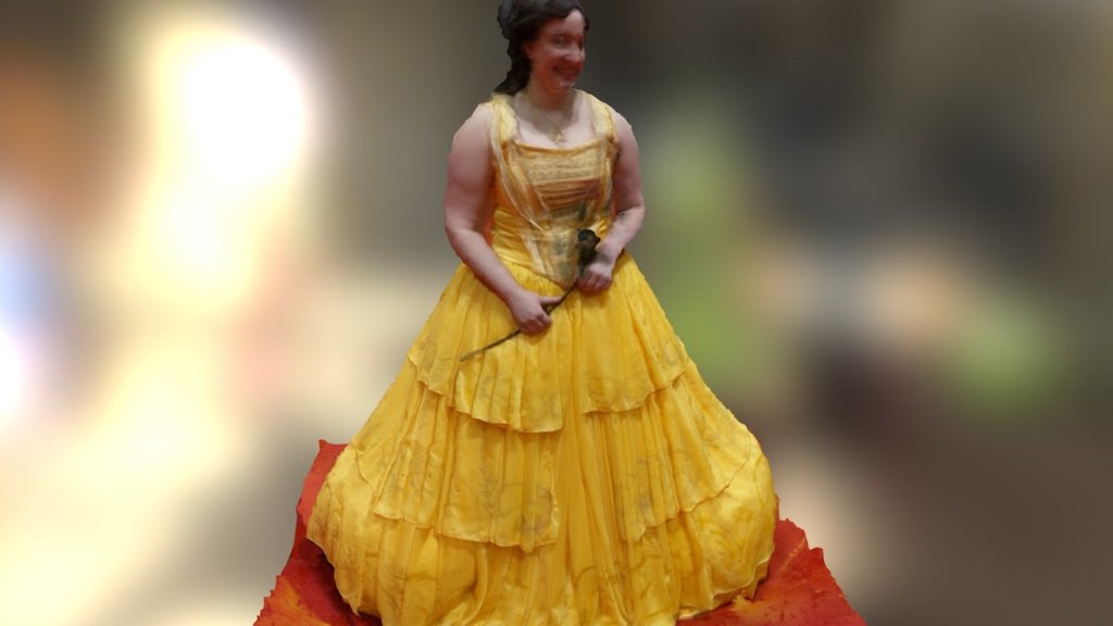 Marianne Zolnowski as Belle from Beauty... Beast - 3D model by Henry ...
