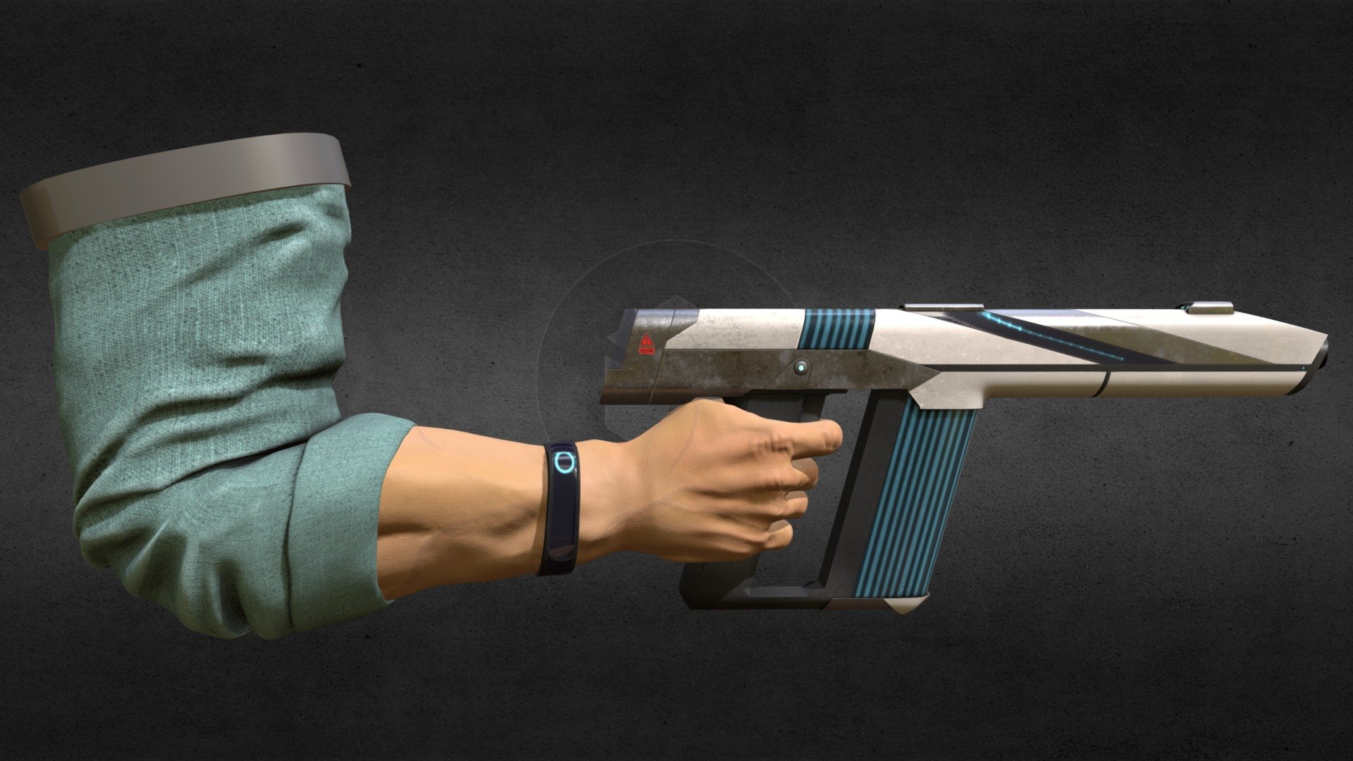 Hand with lasergun - Download Free 3D model by Sololopenko [2de2c50 ...
