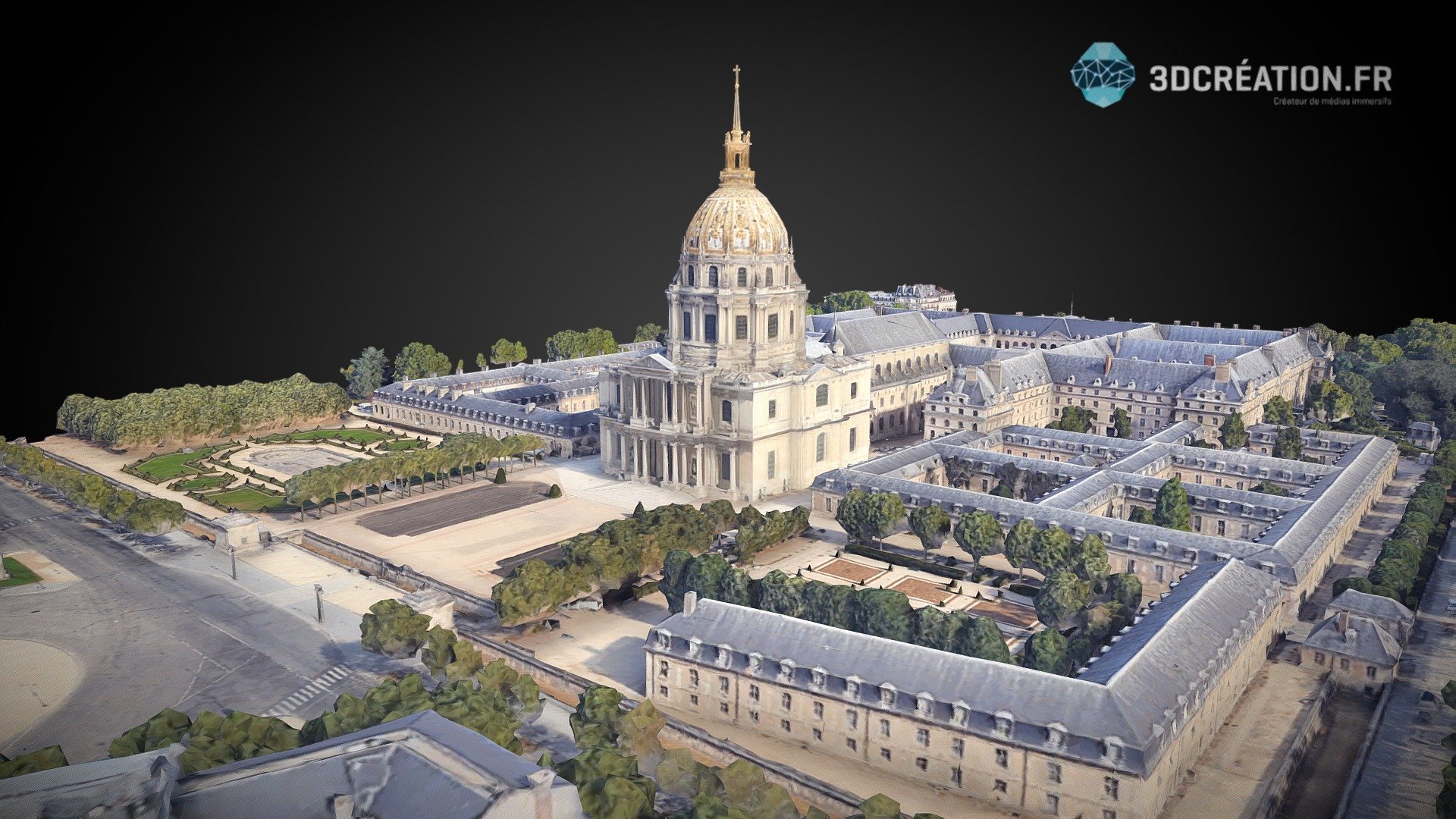 HOTEL DES INVALIDES PARIS - 3D model by 3dcreation_lyon [2de35ea ...