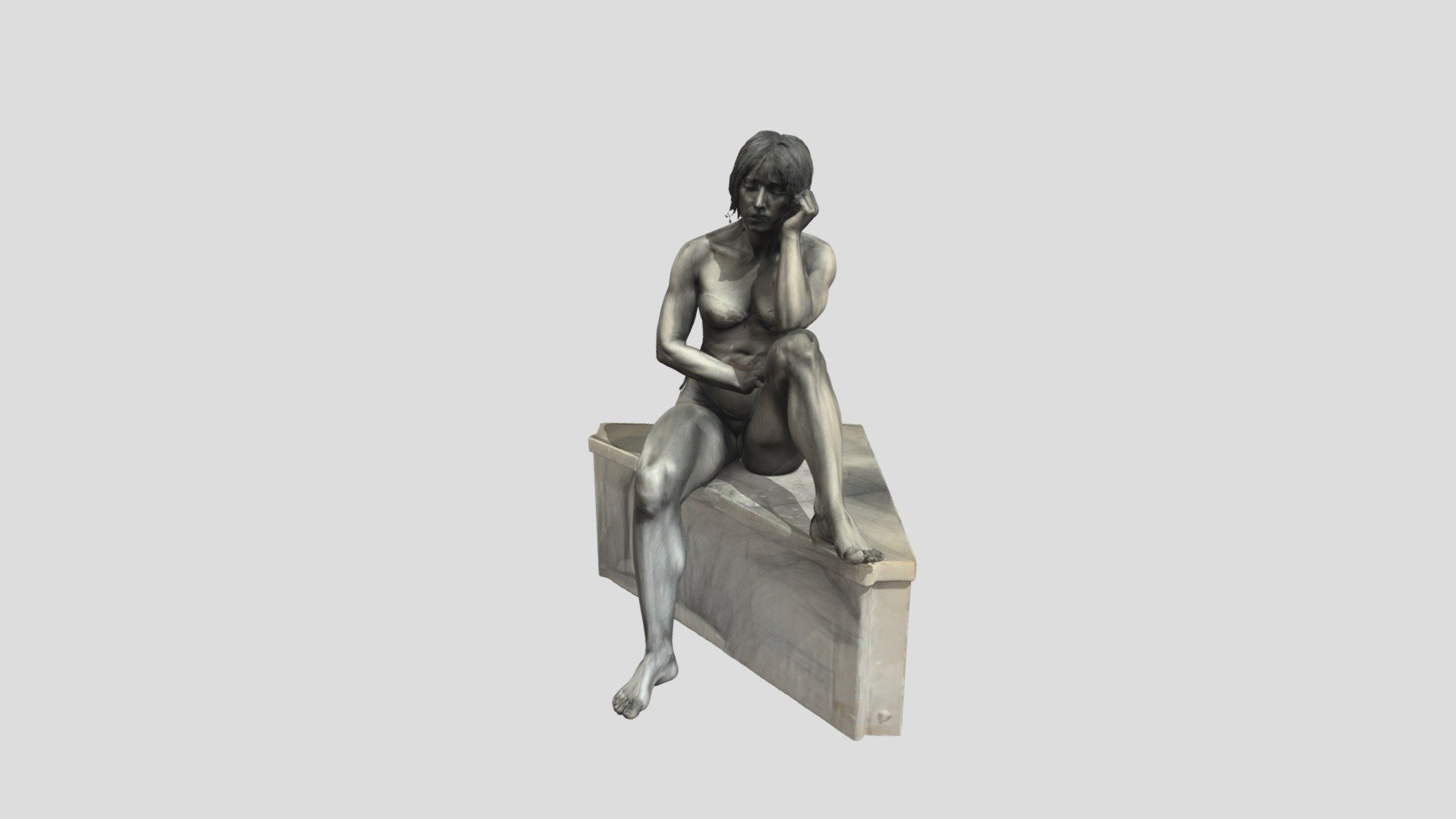 Reflective Pondering - Download Free 3D model by StevenDevolder ...
