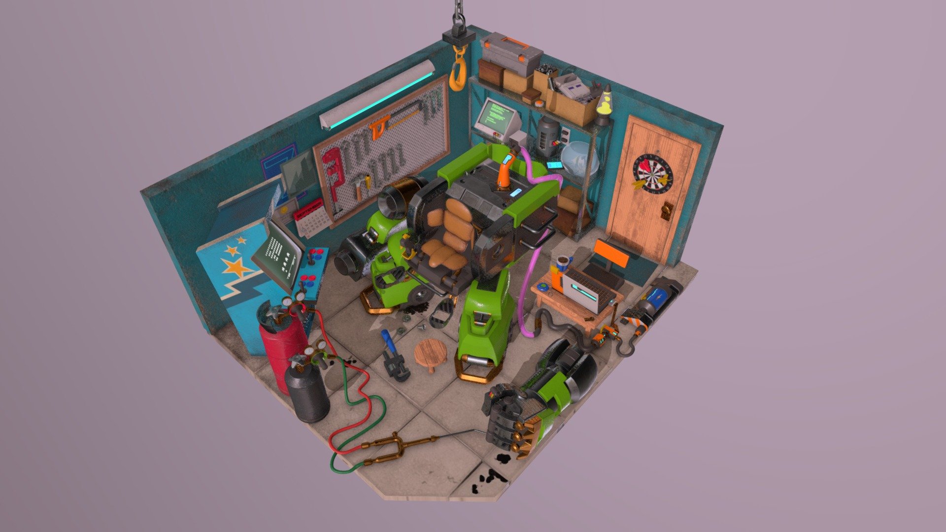 Mecha Room - Think Tank Online - 1st Term Final - 3D model by ...
