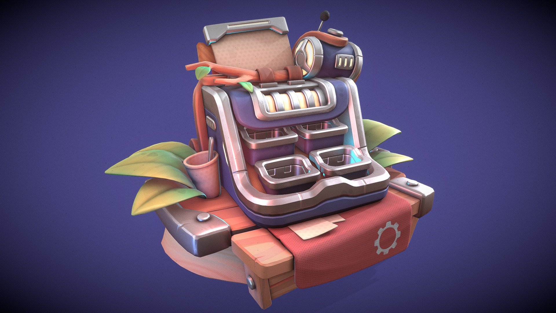 Stylized Props - Explorer toolbox - 3D model by Benjamin Aubert ...