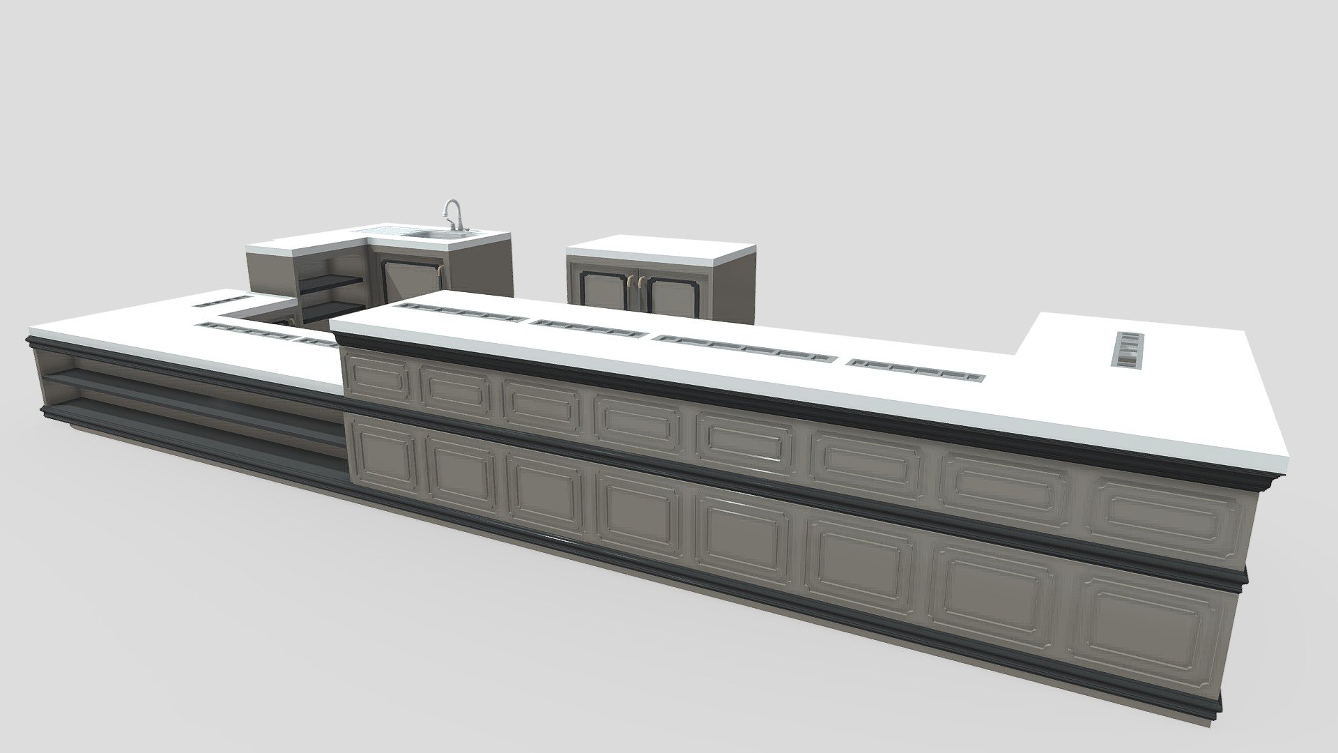 Bar Desk - 3D model by sitinabilafaqriyah30 [2de9b8b] - Sketchfab