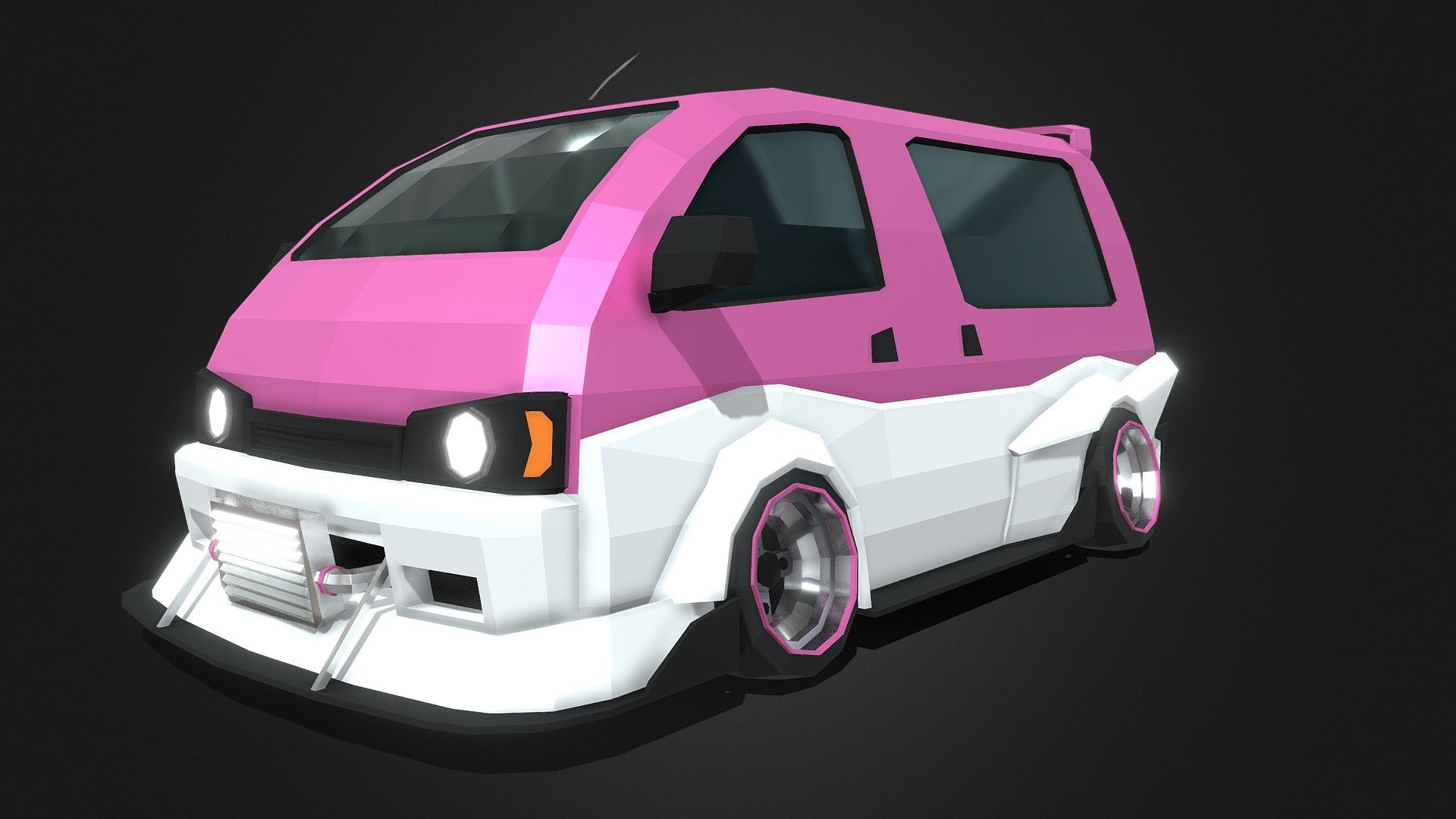 Low Poly Japanese Customized Drift Van - 3D model by dailidgleb ...