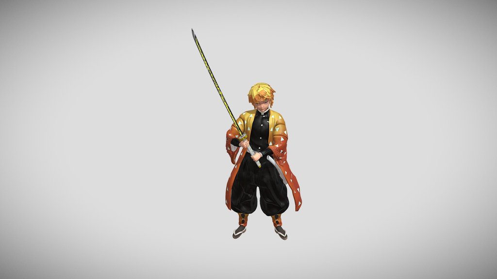 Zenitsu - A 3D model collection by nogovicynzena4 - Sketchfab