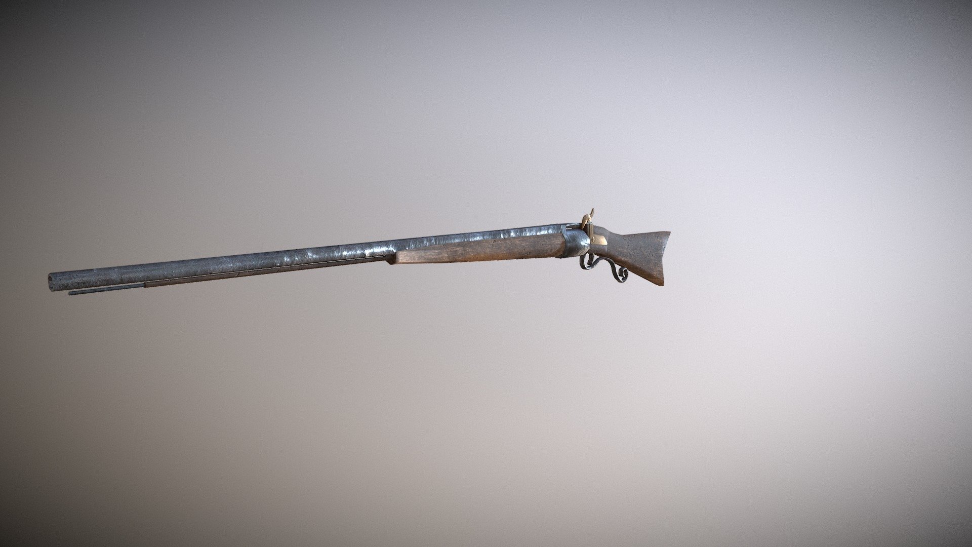 Revolving Rifle, c. 1830 - 3D model by Johnboby14 [2df3a42] - Sketchfab