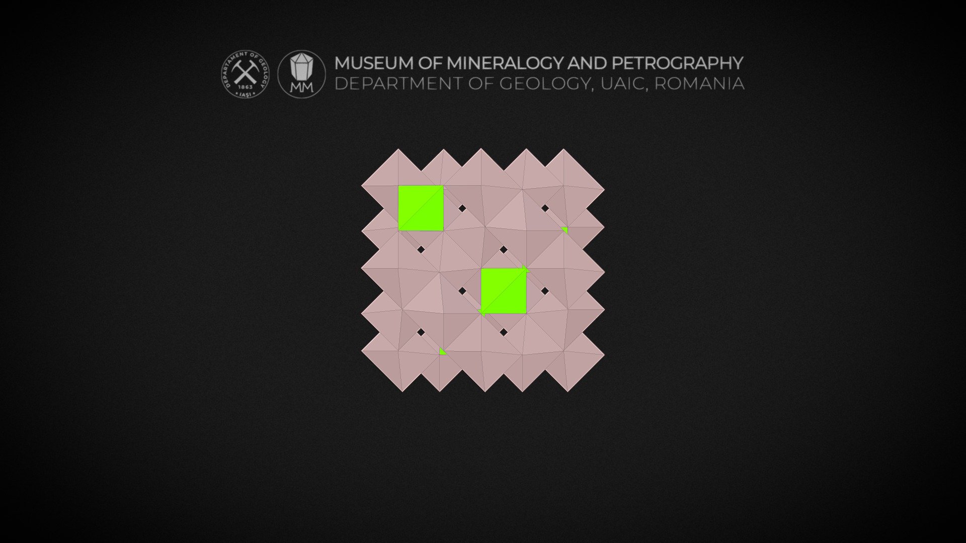 Crystal structure of Spinel (sensu stricto) - 3D model by Museum of ...