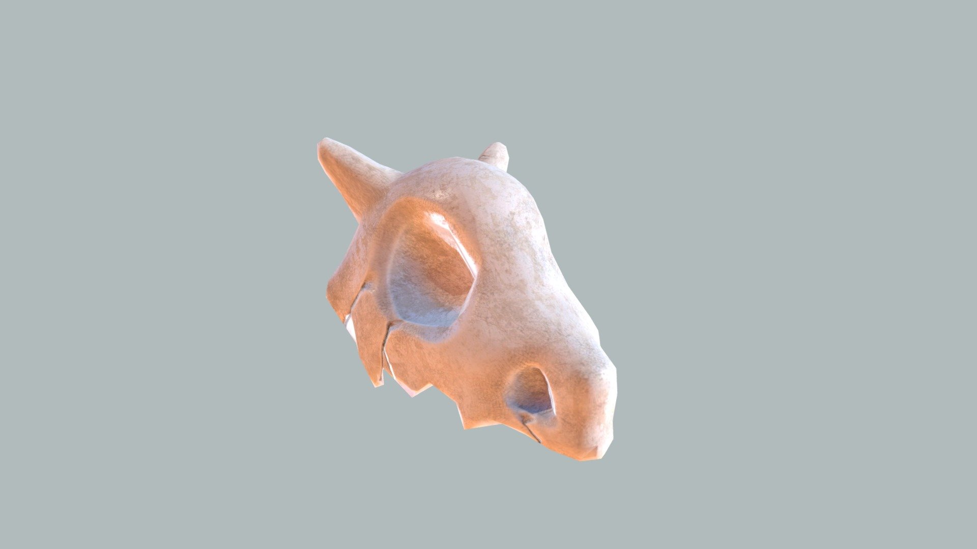 Cubone skull - Download Free 3D model by NyanDiaCat [2df78a1] - Sketchfab