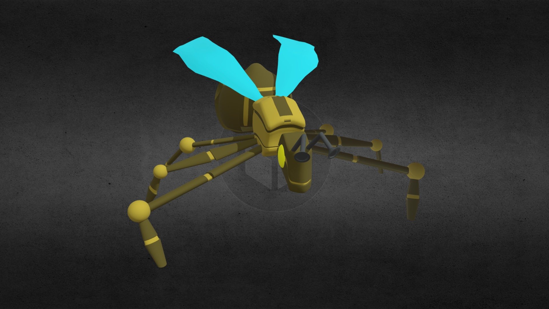 Robot bee rig - 3D model by muddledriddle [2df8466] - Sketchfab