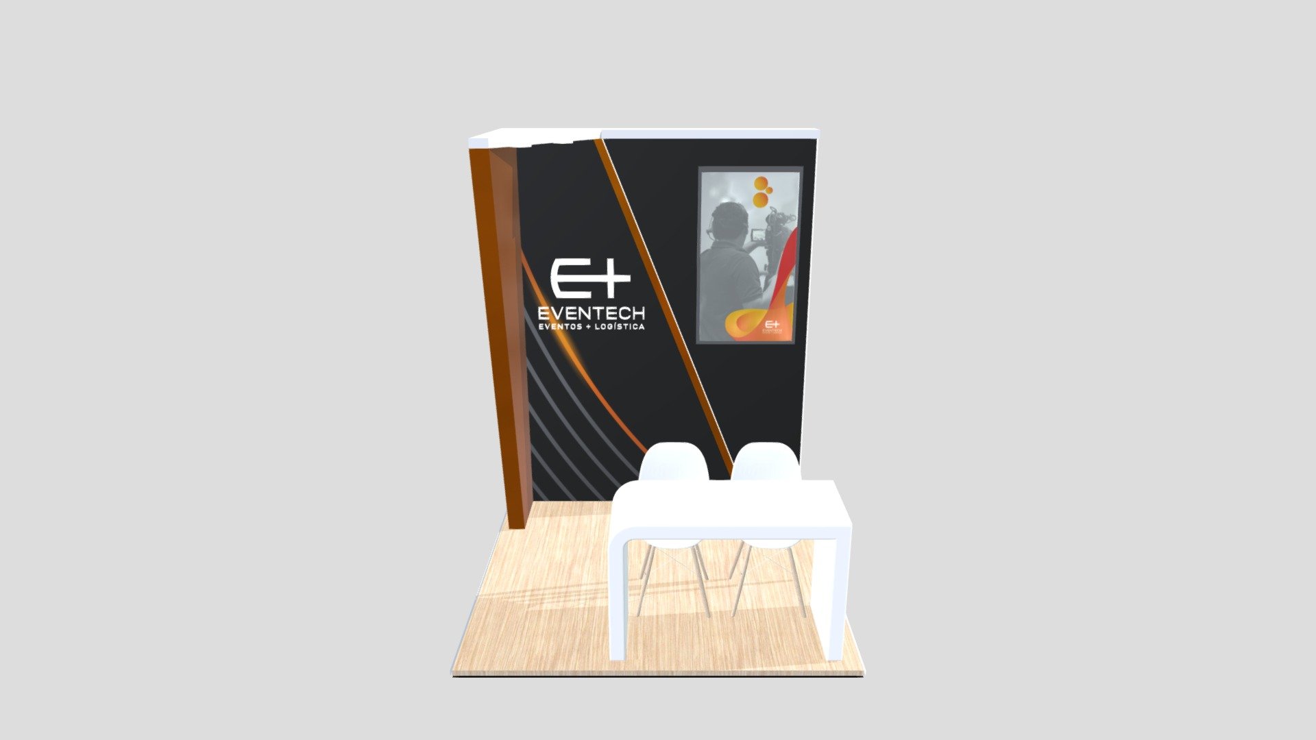 STAND 2M * 2M - 3D model by juan.vargas81 [2df88a5] - Sketchfab