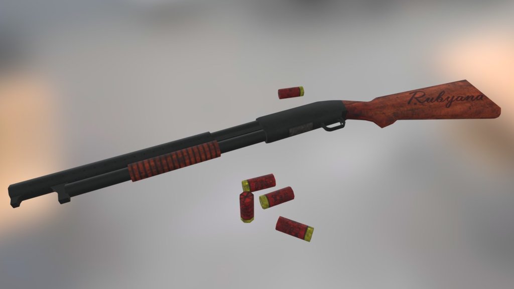 Trench gun - 3D model by UrbanFoxGamer [2dfed31] - Sketchfab