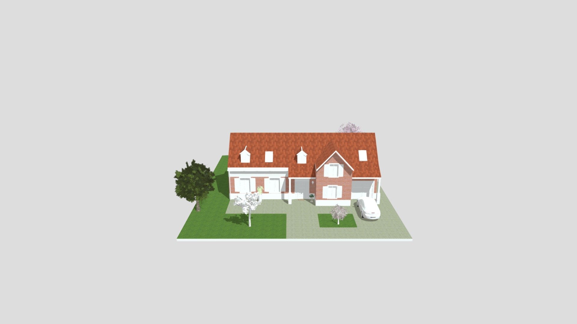 The Vintage House - Download Free 3D model by Home Design 3D (@homedesign3d) [2dff3db] - Sketchfab