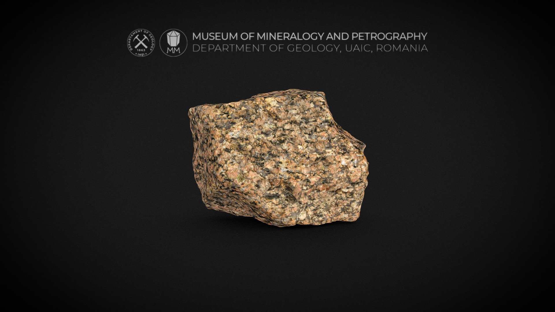 Alkali feldspar Granite (igneous rock), Romania - 3D model by Museum of ...