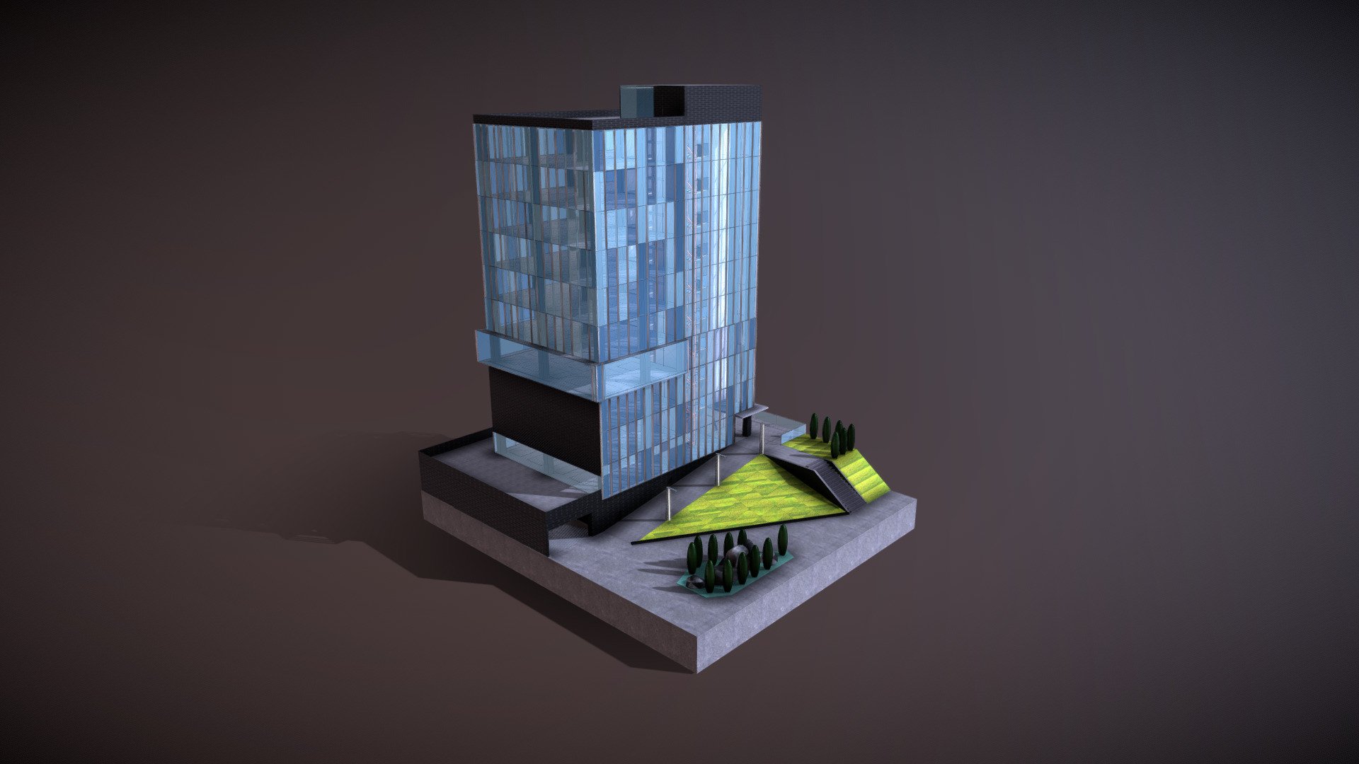 Architectural Mid/High-Rise Building - Download Free 3D model by ...