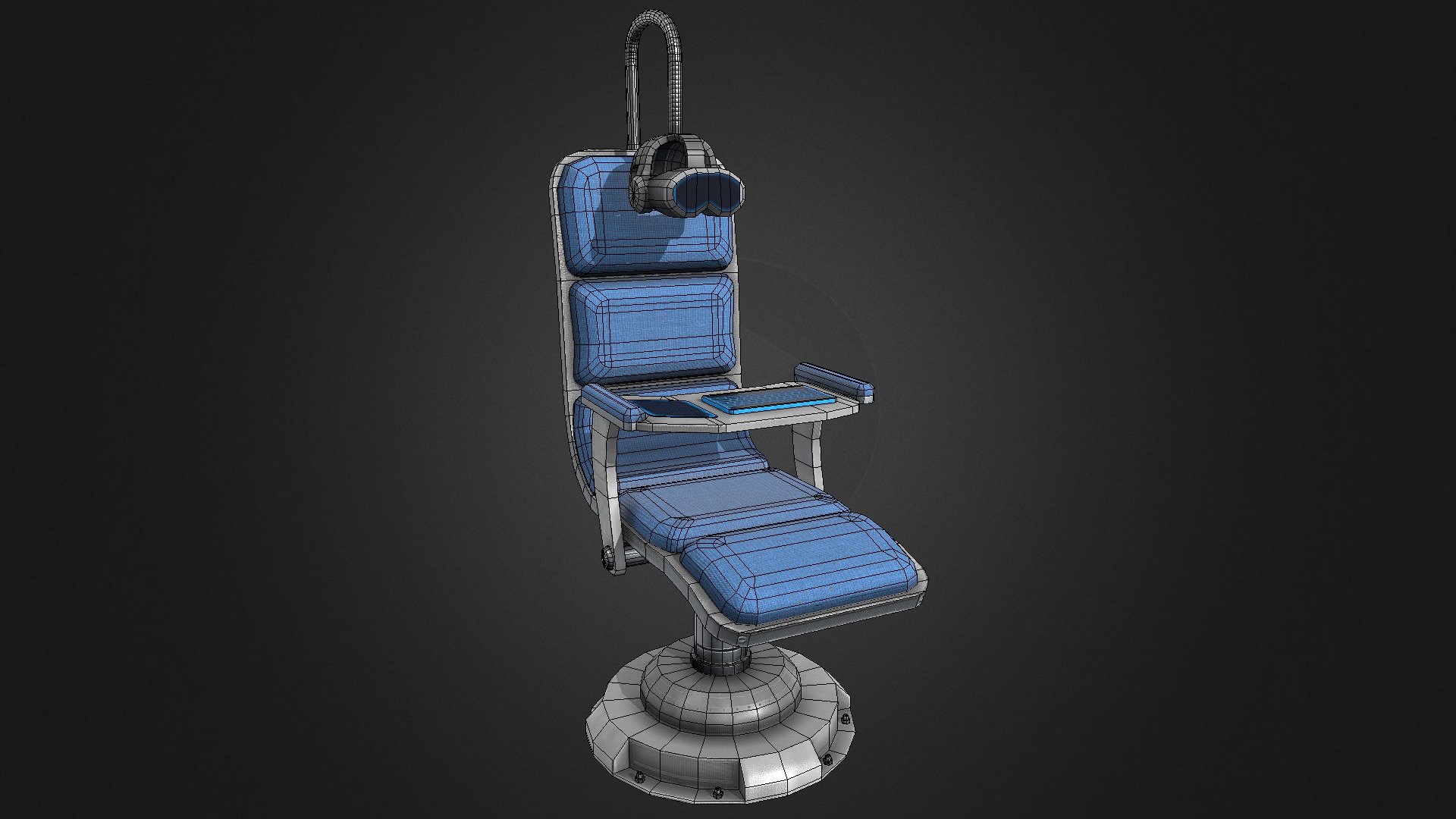Futuristic Student Chair - 3D model by Cneville [2e00970] - Sketchfab