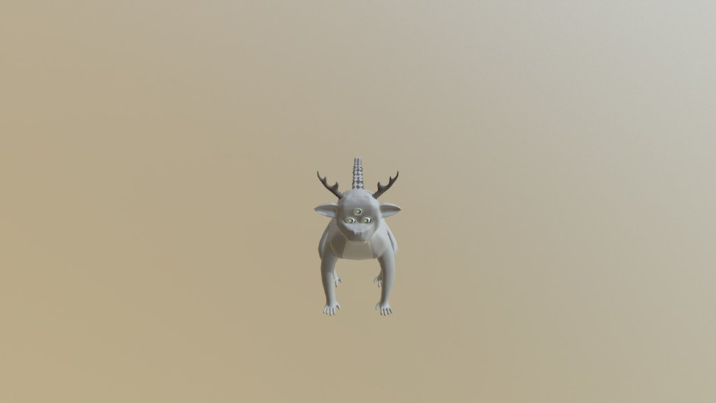 Monster - 3D model by millavie [2e01b5e] - Sketchfab