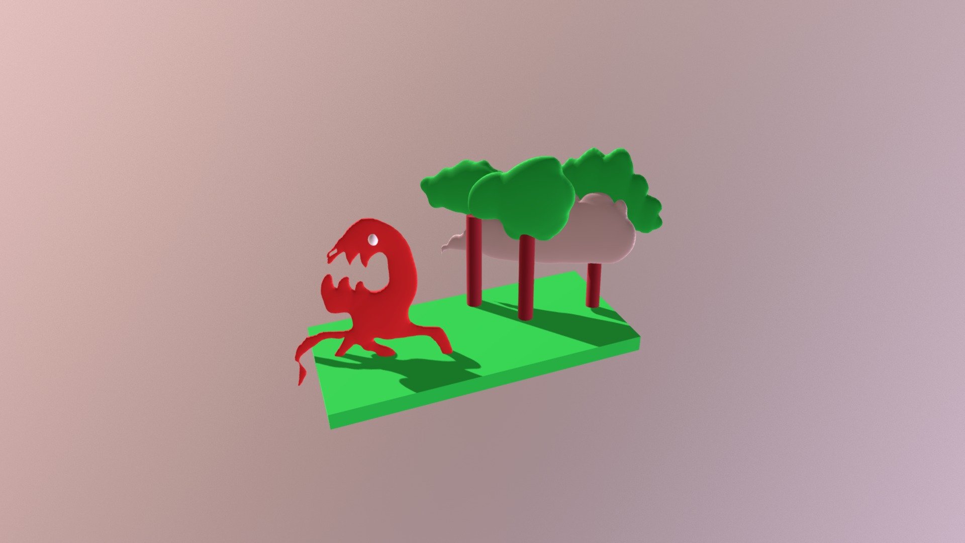 Red Monster1 - Download Free 3D model by thelabPHM [2e01de2] - Sketchfab