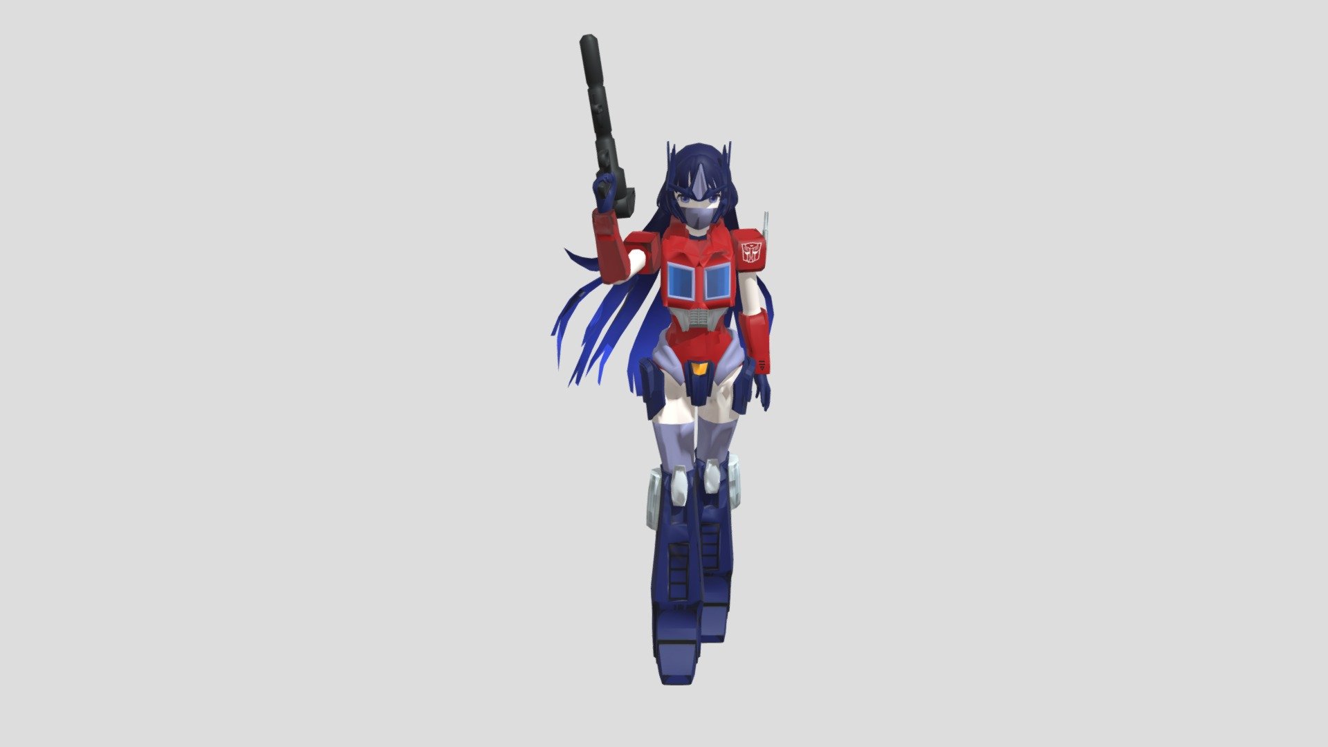 TRANSFORMERS OPTIMUS GIRL - 3D model by Mishima Edit Models (@mishima3d ...