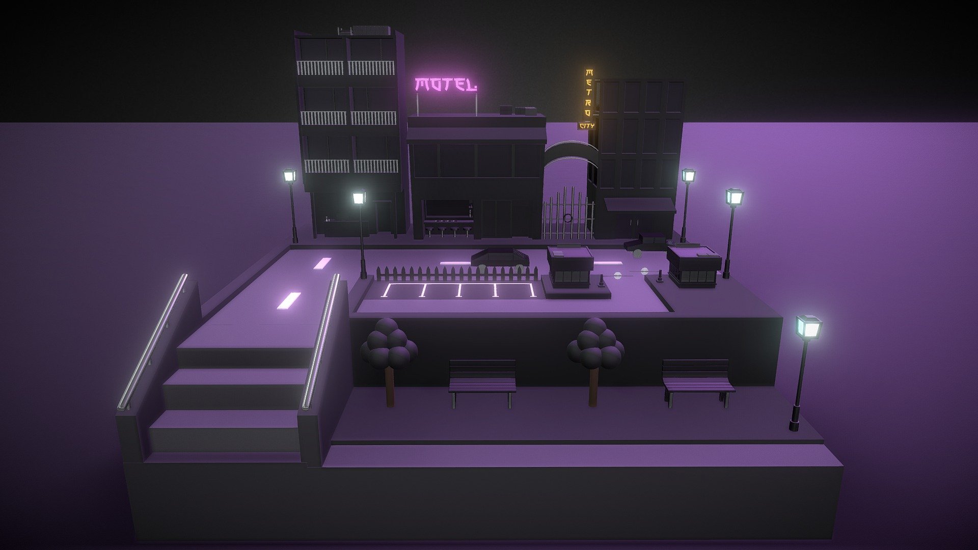 Dark city Isometric set - Download Free 3D model by _atsman_ [2e0beea ...