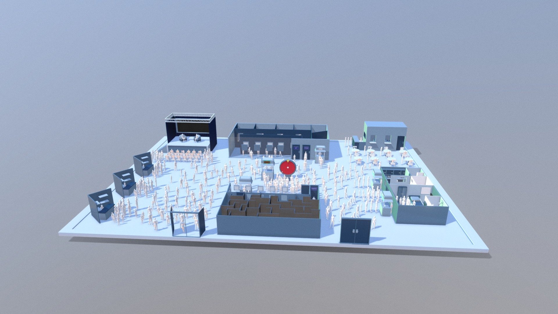 SIP Convention Centre layout final - 3D model by ...