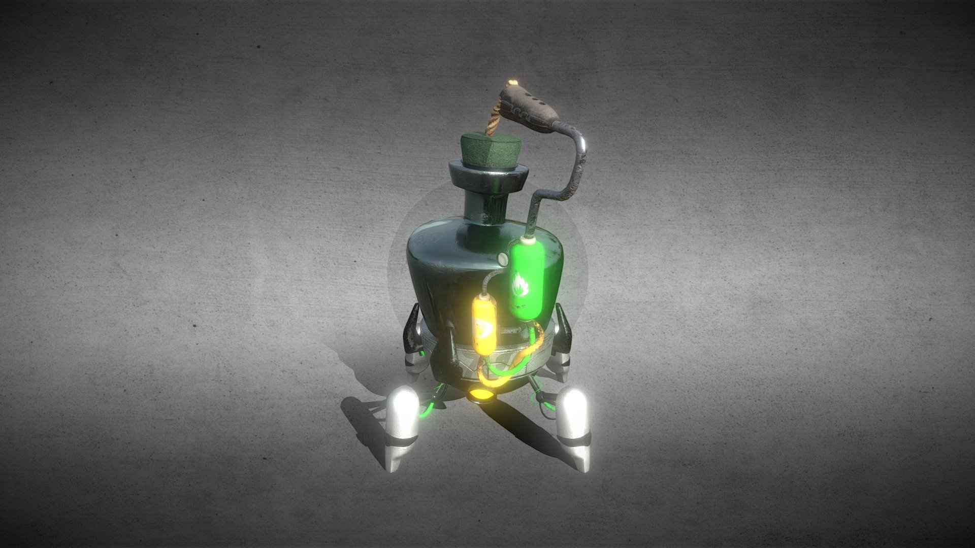 Robot Potion Bottle Warrior - 3D model by zvitamini [2e0d14b] - Sketchfab
