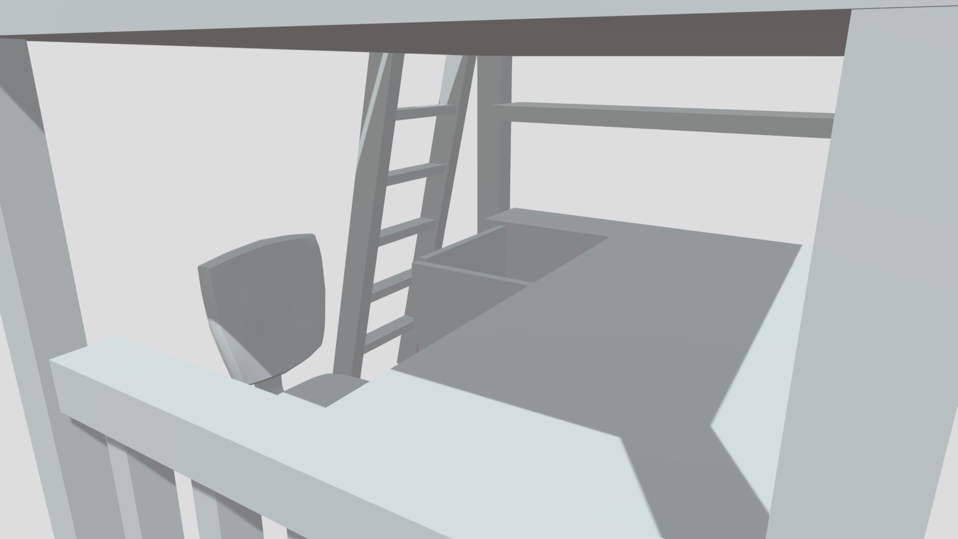 Bunk-bed-loft - 3D model by ArtisticAedan [2e0e900] - Sketchfab