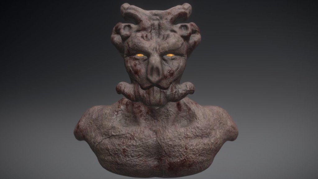 Monster Head Sculpt - 3D model by jedb10 [2e0eebb] - Sketchfab