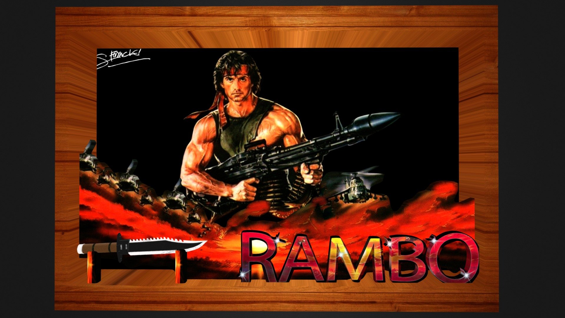 Rambo 2 la Mission v2 Cadre 3D - 3D model by Art-Conan [2e0ff41 ...