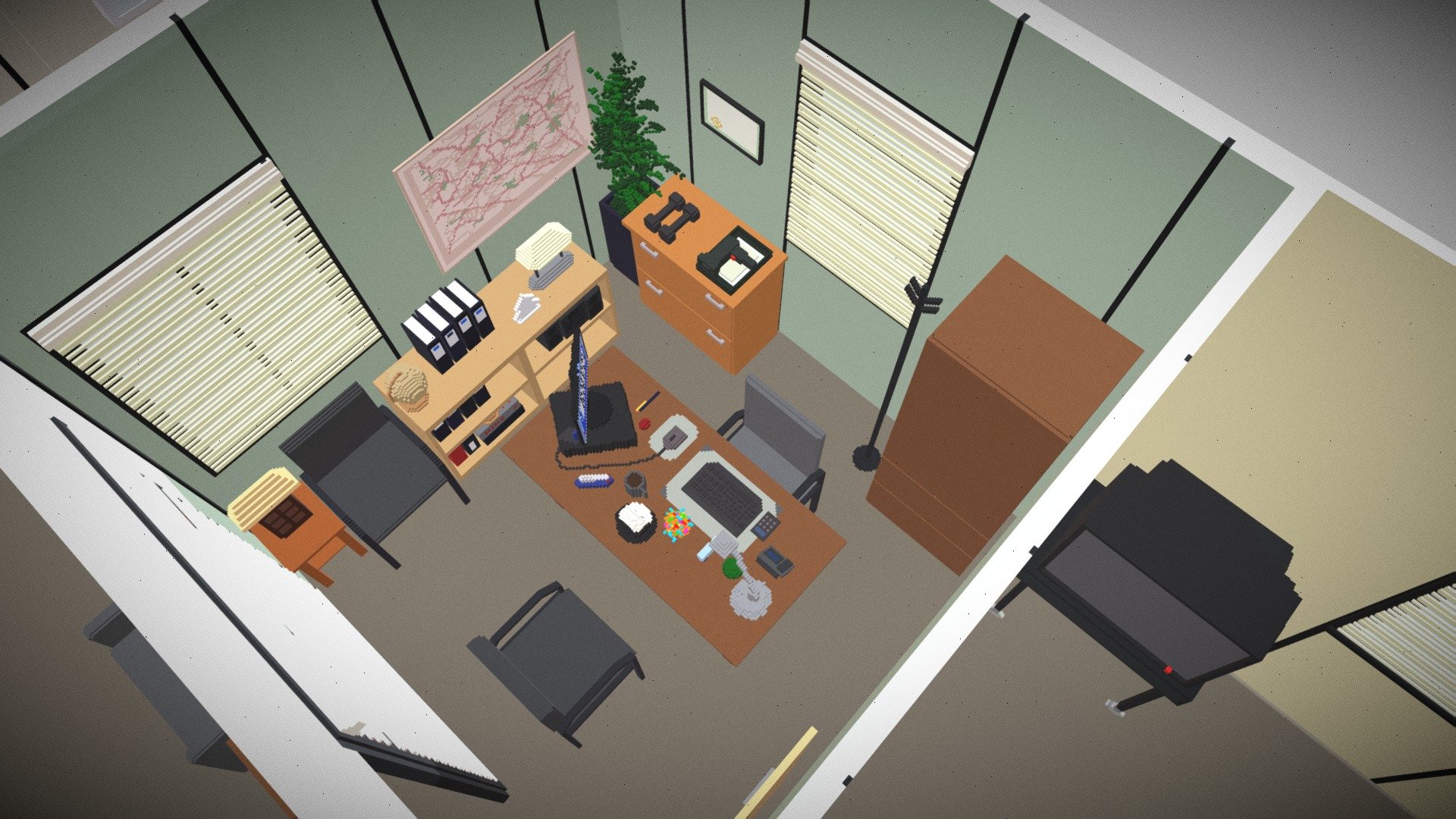 OFFICE - 3D model by loulourose [2e118d2] - Sketchfab