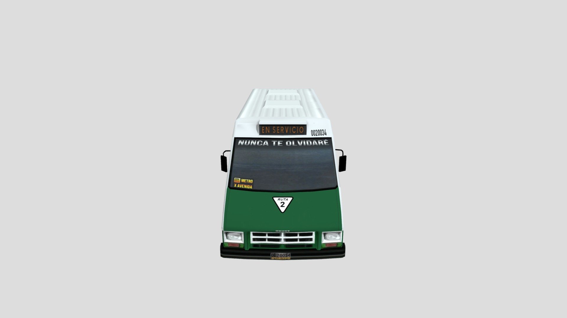 Microbus Mexico DF - Download Free 3D model by alecsvaldez (@alexvzzz ...