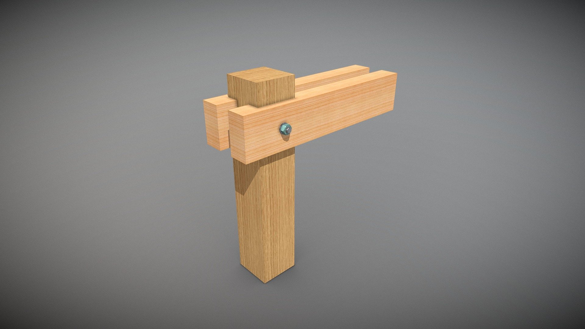 Overkeepte halfhoutsverbinding - Download Free 3D model by Stichting ...