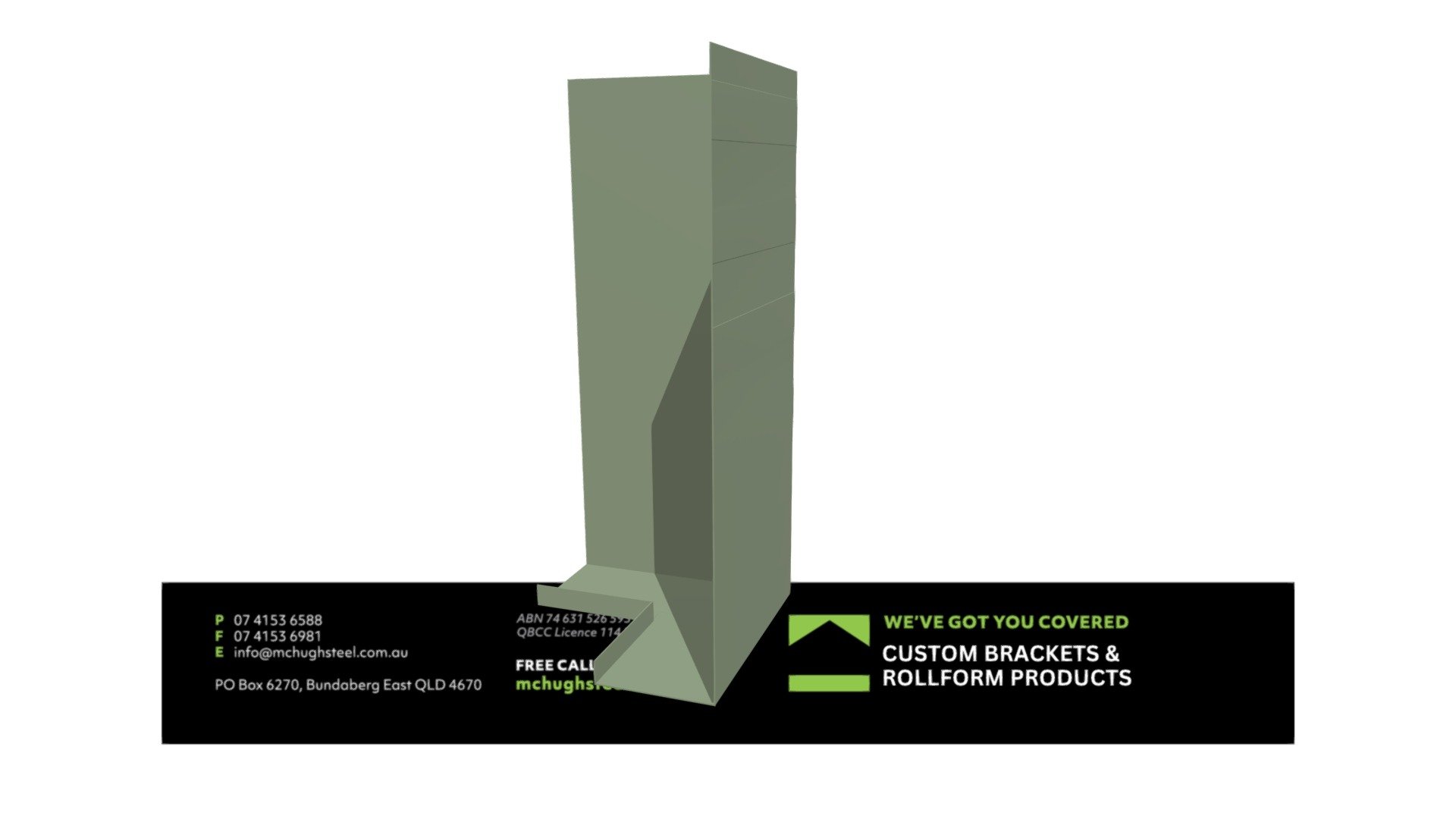 FAEMPE Fascia External Mitre Pale Eucalypt - 3D model by mchughsteel ...