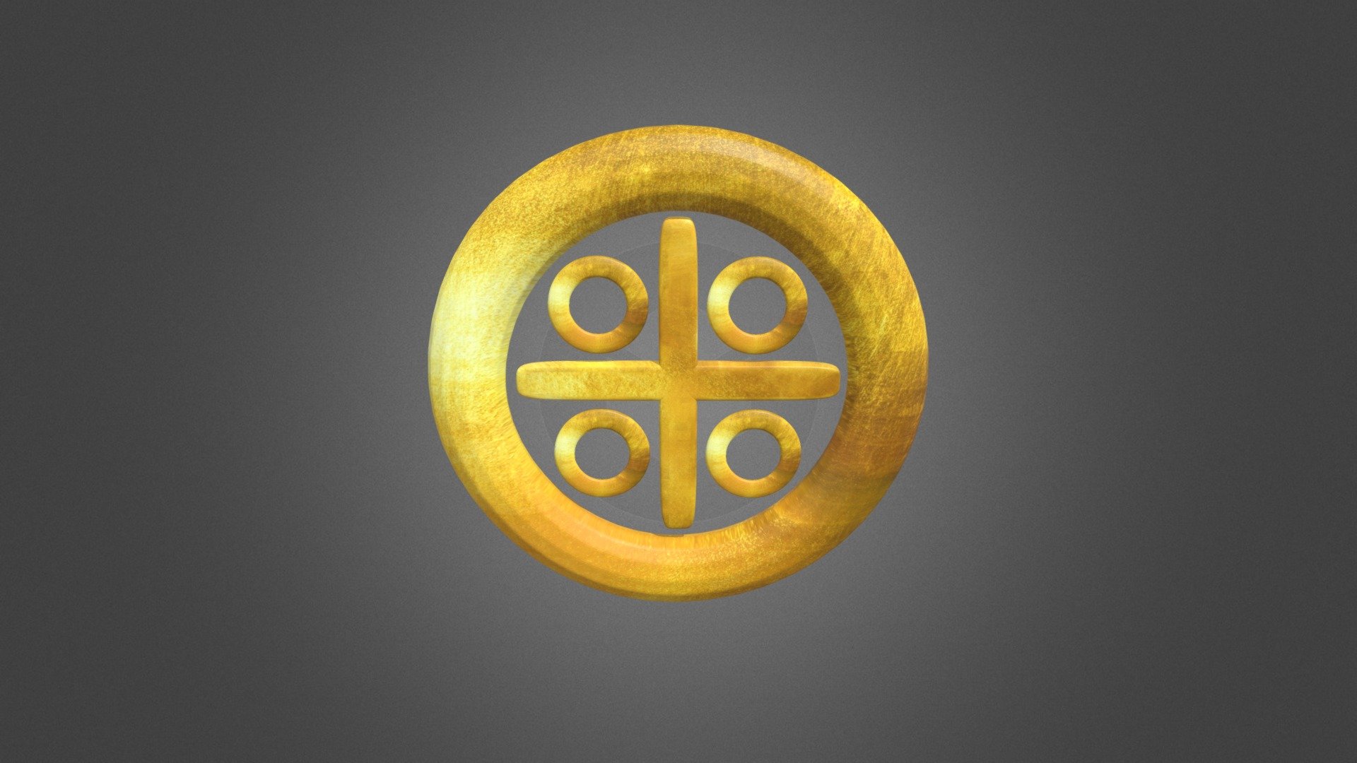 Aztec symbol of gold - 3D model by AnahuacEncyclopedia [2e17a55 ...
