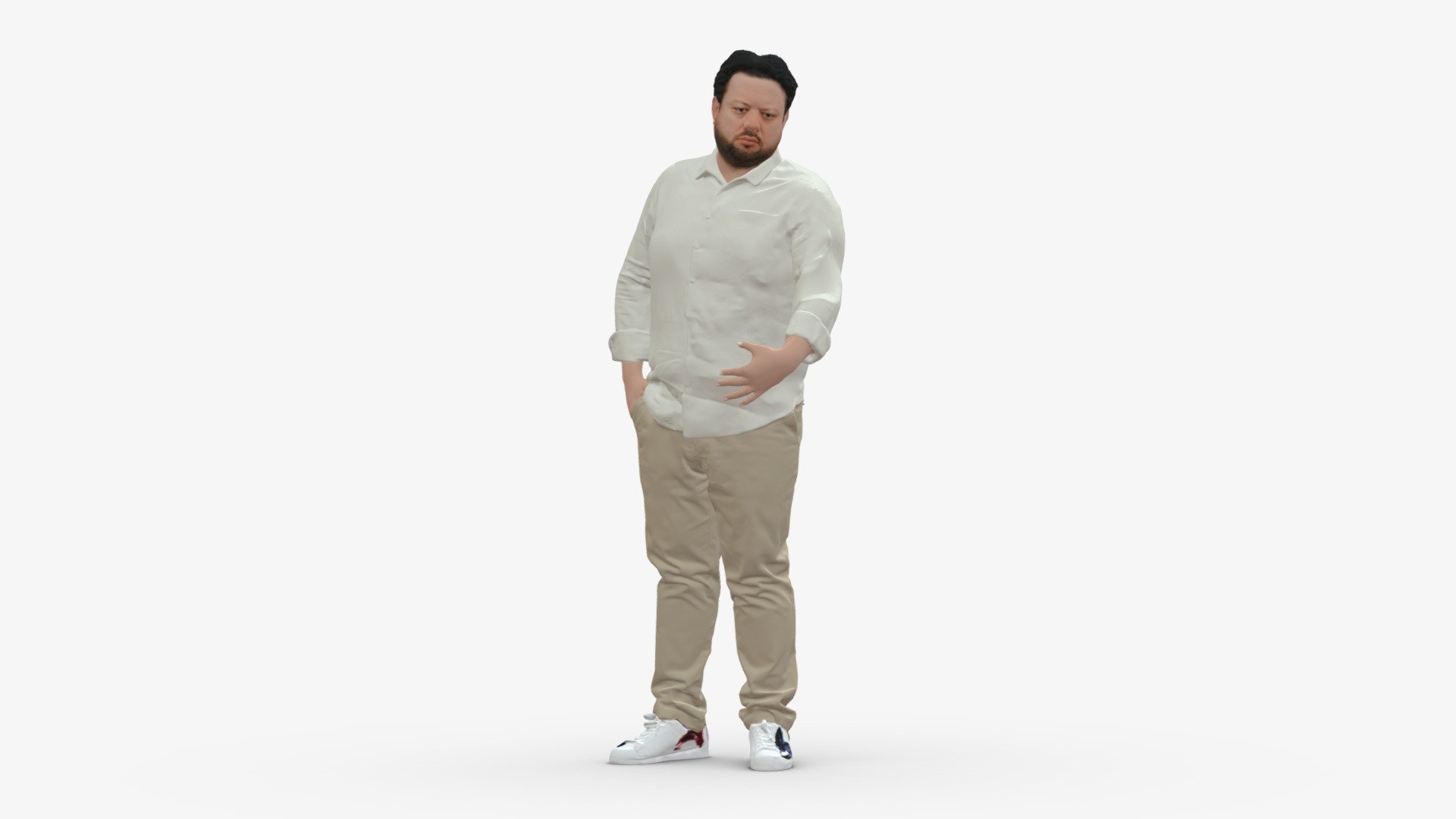 001206 man in white - Buy Royalty Free 3D model by 3DFarm [2e19a67 ...