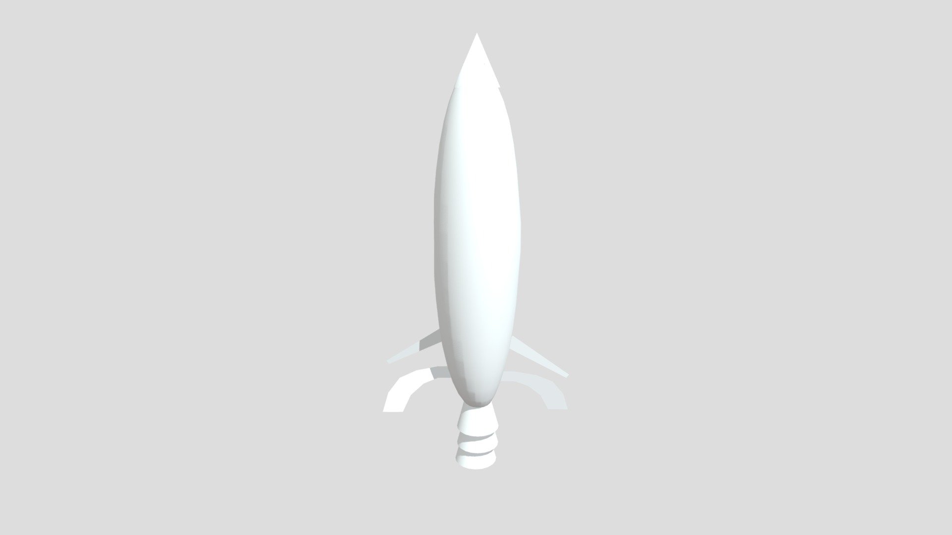 First rocket - 3D model by 99287494 [2e1a3a3] - Sketchfab